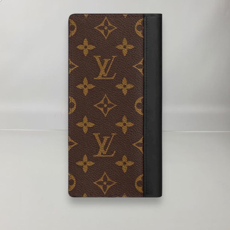 Louis Vuitton Brazza Wallet Monogram Macassar Coated Canvas For Sale at ...