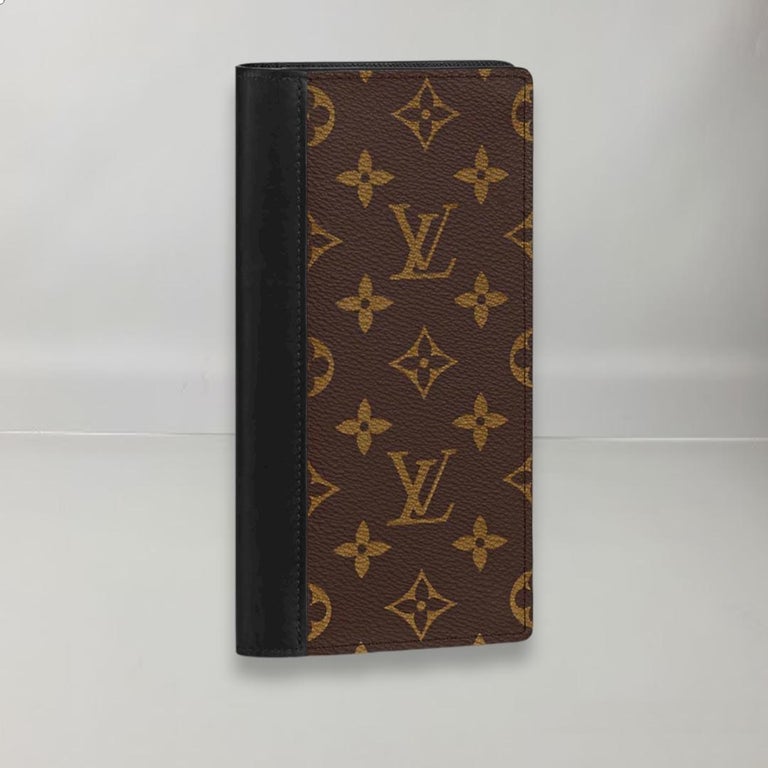 Louis Vuitton Brazza Wallet Monogram Macassar Coated Canvas For Sale at ...
