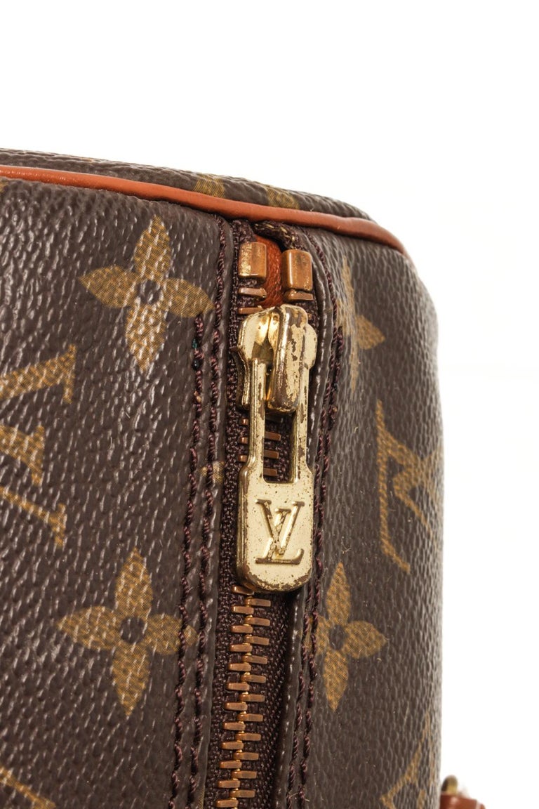Louis Vuitton Brown Canvas Papillon 30 Shoulder Bag For Sale at 1stDibs