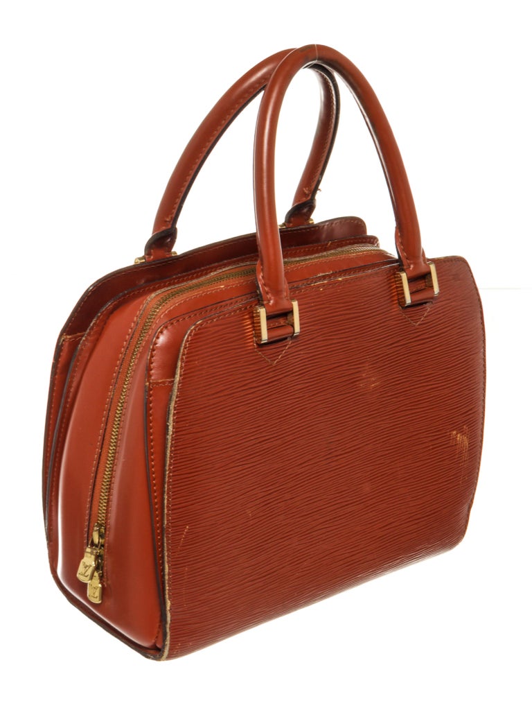 Louis Vuitton Brown Epi Pont Neuf Handbag For Sale at 1stDibs
