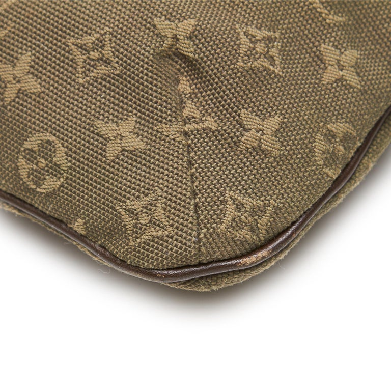 Louis Vuitton Brown Khaki Canvas Fabric Monogram Mini Lin Francoise ...