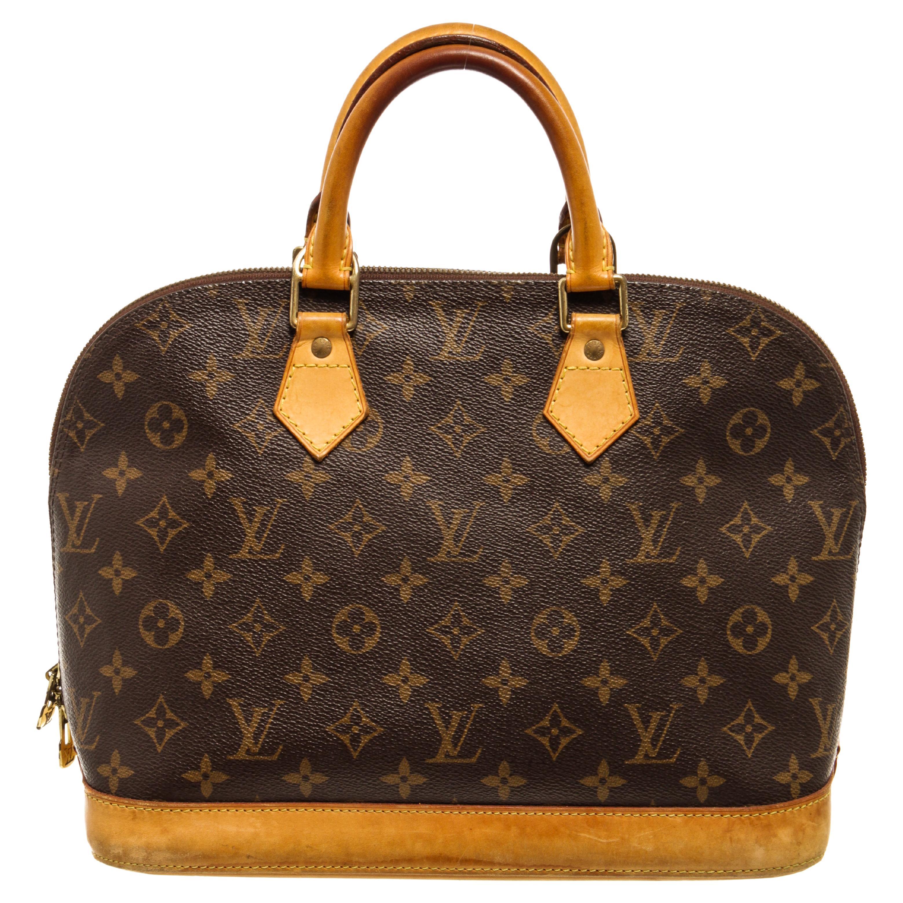 Louis Vuitton Brown Monogram Alma PM Handbag at 1stDibs