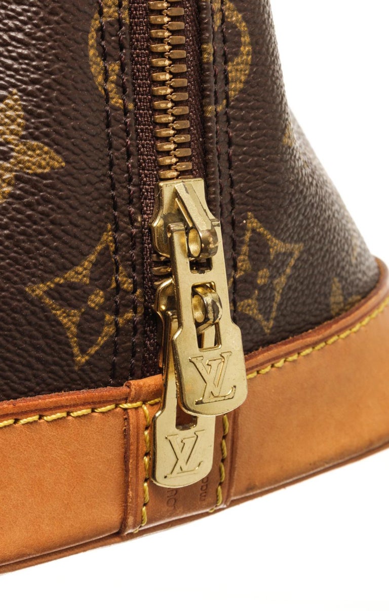 Louis Vuitton Brown Monogram Canvas Alma PM Handbag For Sale at 1stDibs