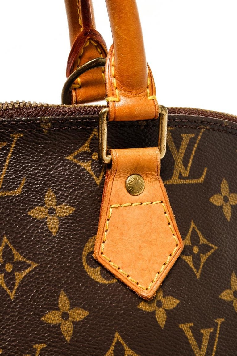 Louis Vuitton Brown Monogram Canvas Alma PM Satchel Bag For Sale at 1stDibs