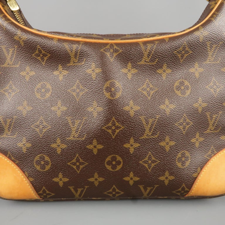 LOUIS VUITTON Brown Monogram Canvas Boulogne Shoulder Bag at 1stDibs