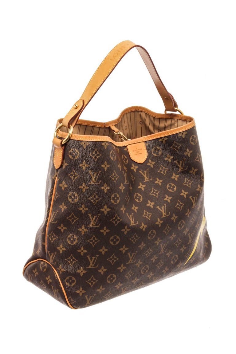 Louis Vuitton Brown Monogram Canvas Delightful MM Tote Bag For Sale at ...