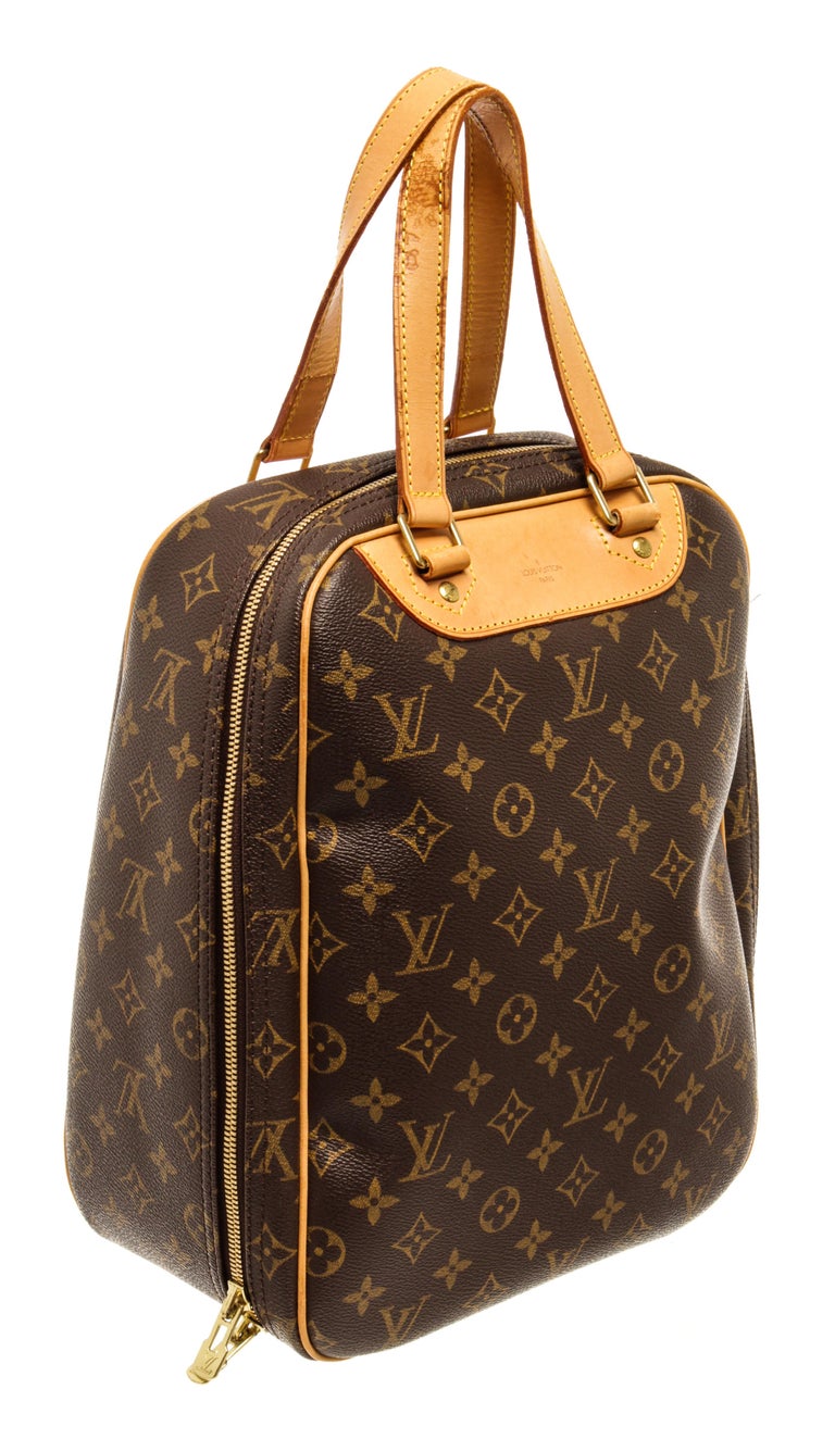 Louis Vuitton Brown Monogram Canvas Excursion Handbag For Sale at 1stDibs