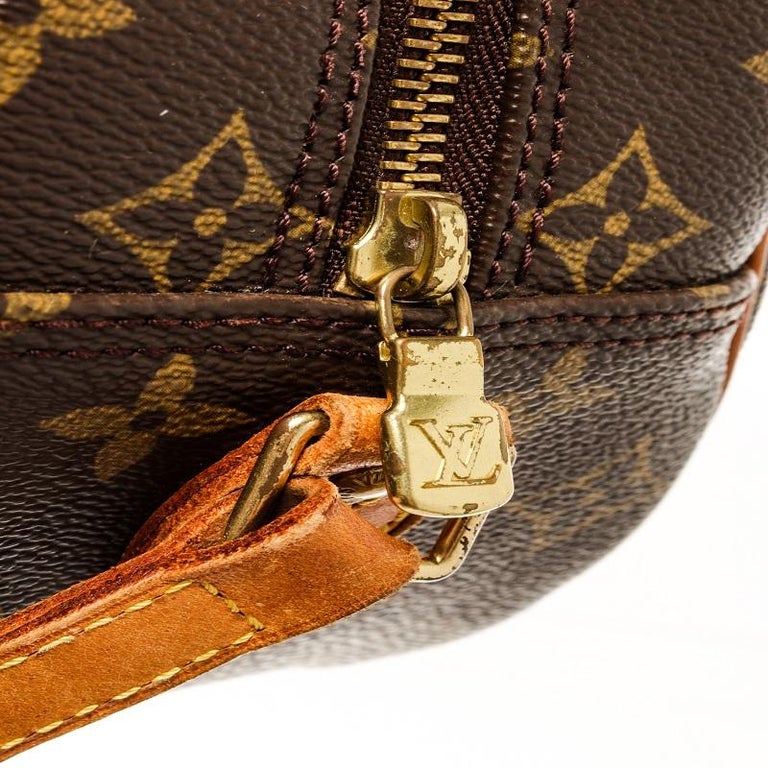 Louis Vuitton Brown Monogram Canvas Leather Blois Crossbody Bag at 1stDibs