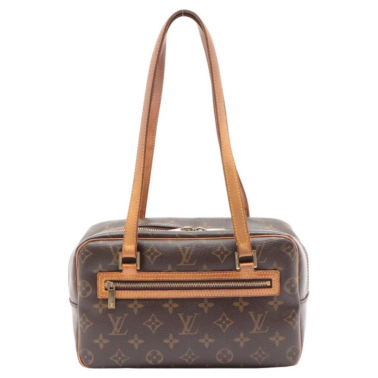 Louis Vuitton Brown Monogram Canvas Leather Cite MM Shoulder Bag For ...