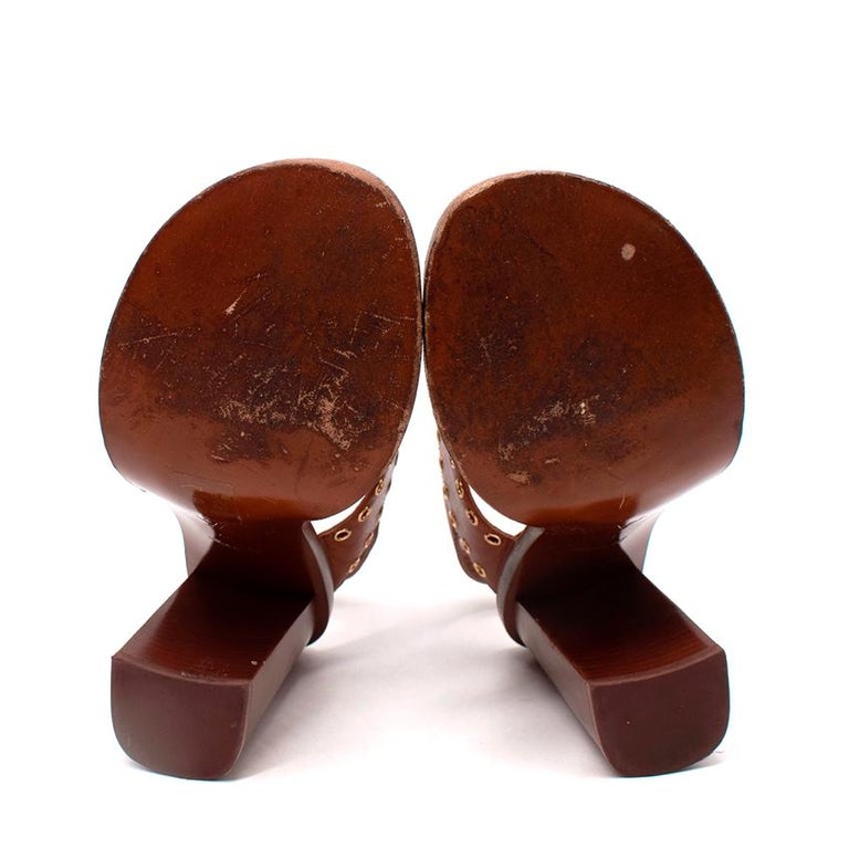 Louis Vuitton Brown Monogram Canvas Passenger Block Heeled Sandals For ...