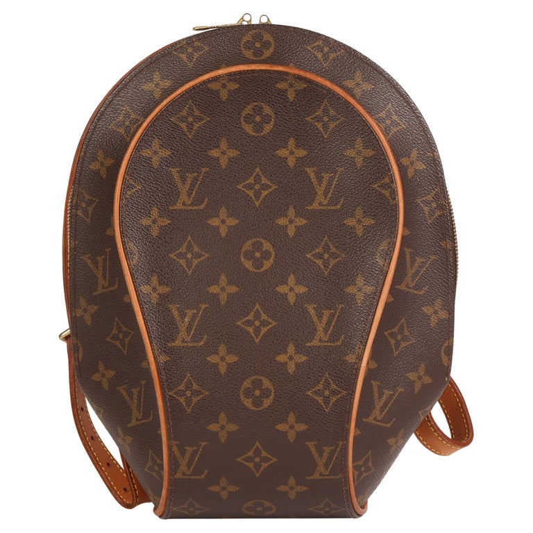 LOUIS VUITTON Brown Monogram Canvas and Vachetta Leather Vintage Ellipse Bag at 1stDibs