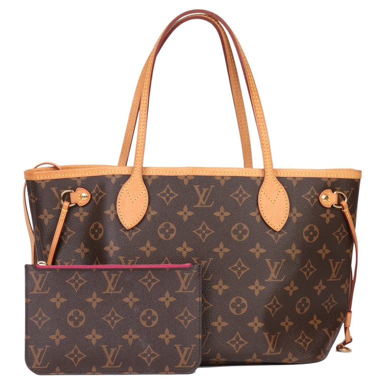 LOUIS VUITTON Brown Monogram Coated Canvas and Vachetta Leather ...