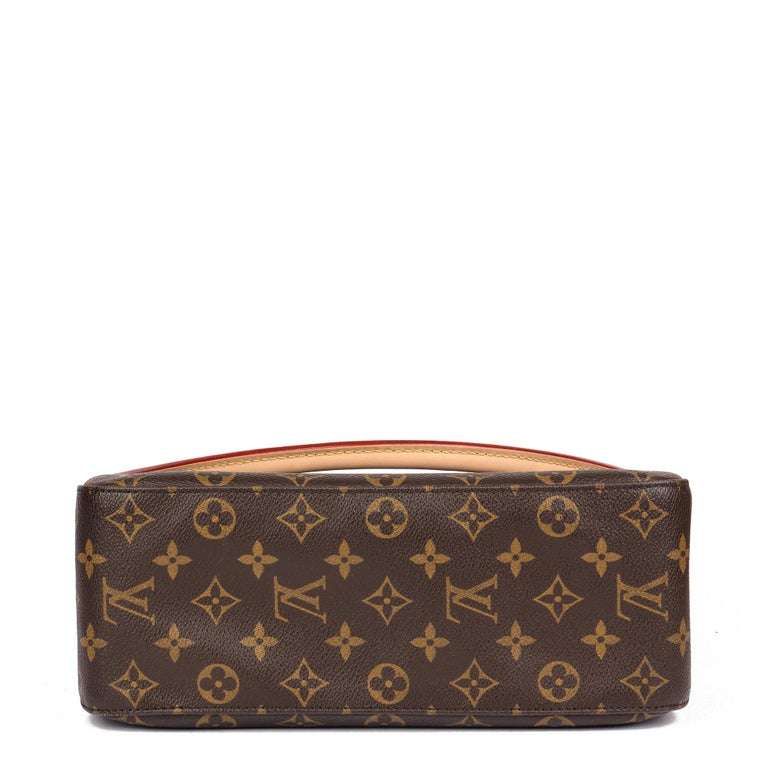 Louis Vuitton Brown Monogram Coated Canvas and Vachetta Leather Vintage ...