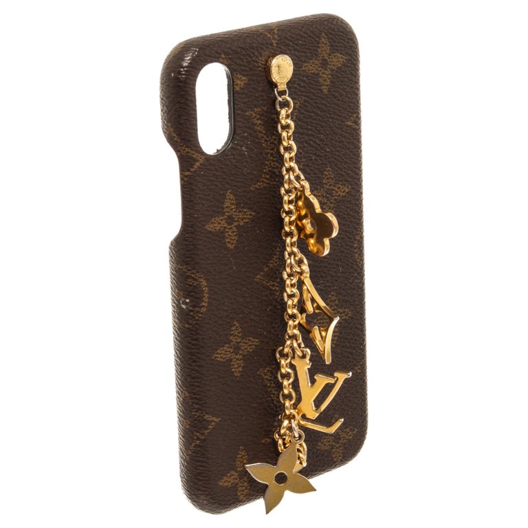 Louis Vuitton Brown Monogram iPhone X Bumper Case For Sale at 1stDibs