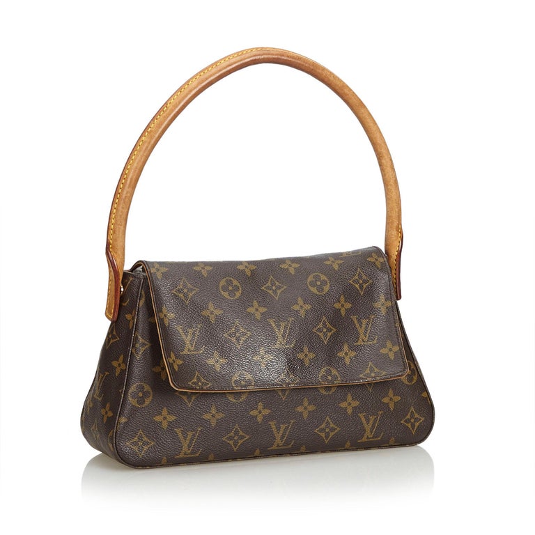 Louis Vuitton Brown Monogram Looping Mini For Sale at 1stDibs