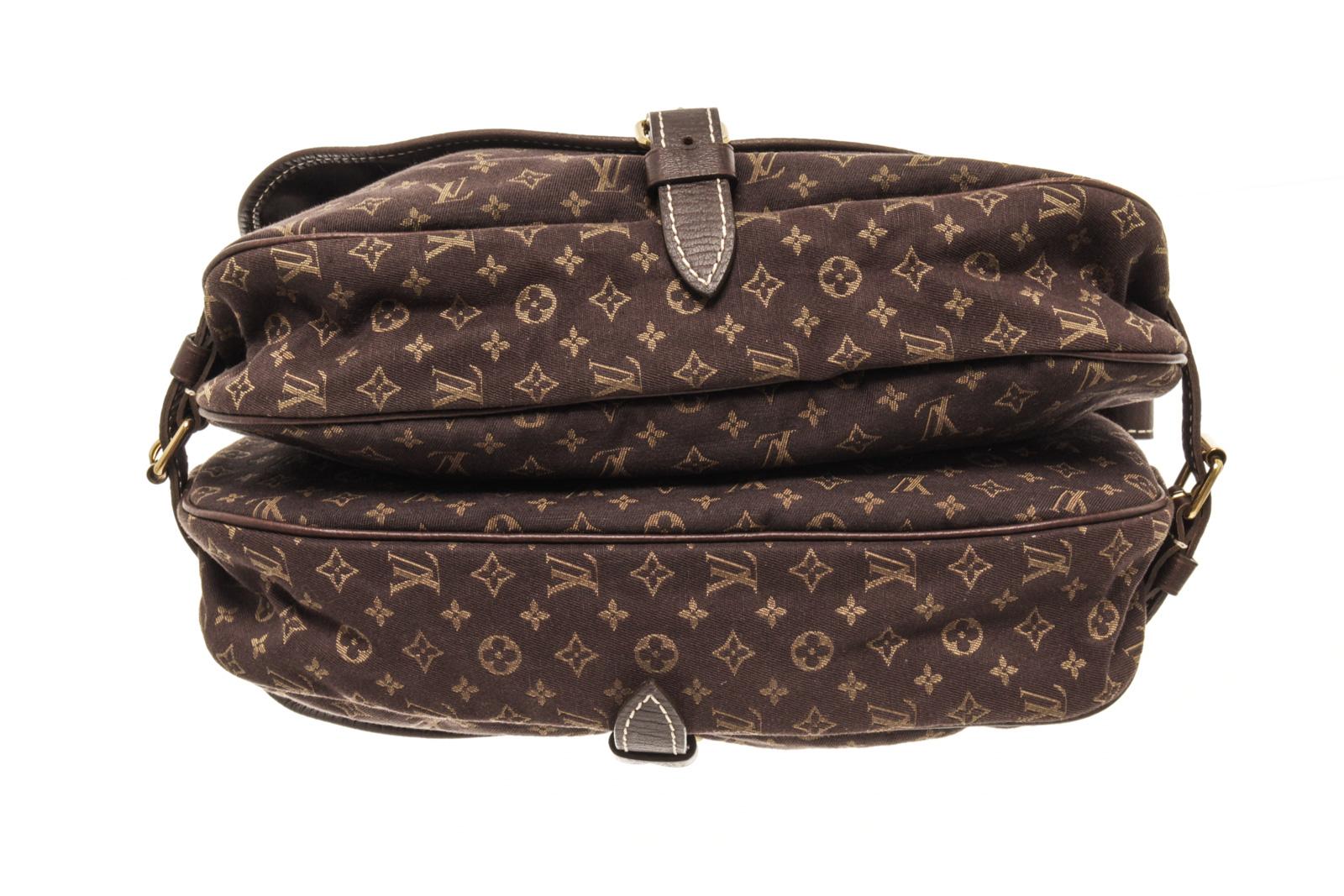 Louis Vuitton Brown Monogram Mini Lin Saumur 30 Bag For Sale at 1stDibs ...