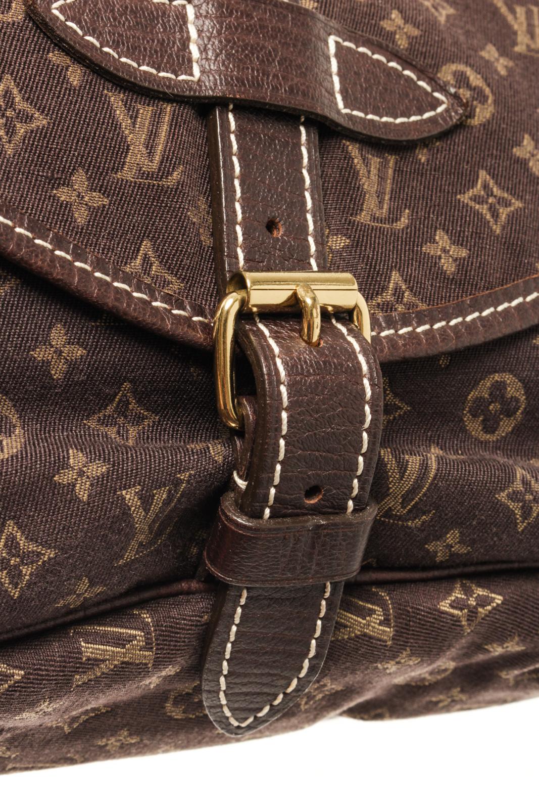Louis Vuitton Brown Monogram Mini Lin Saumur 30 Bag For Sale at 1stDibs ...