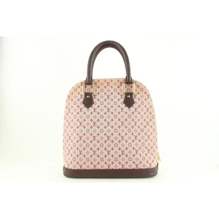 Louis Vuitton Burgundy Monogram Mini Lin Alma Haute 627lvs616 For Sale ...