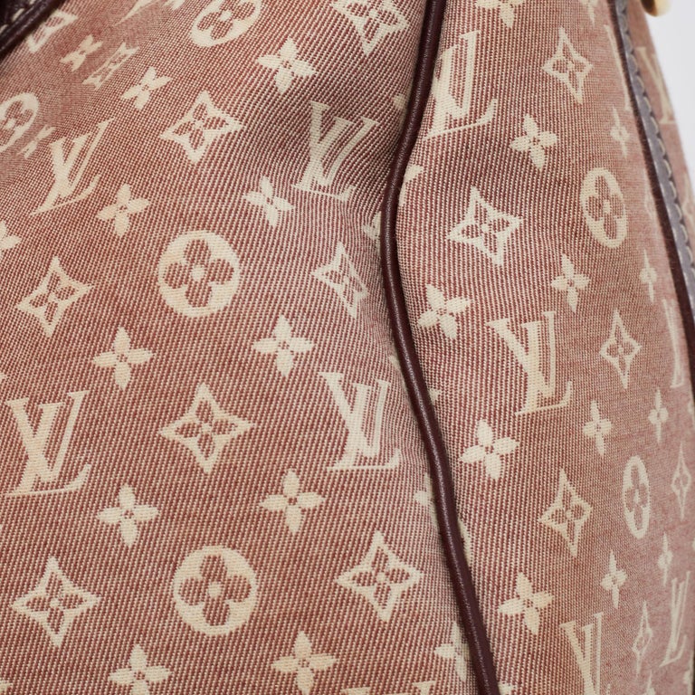 Louis Vuitton Burgundy Monogram Mini Lin Canvas Speedy 30 Bag For Sale ...