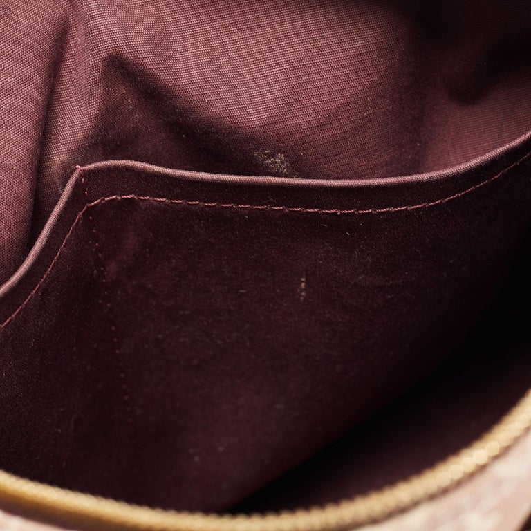 Louis Vuitton Burgundy Monogram Mini Lin Canvas Speedy 30 Bag For Sale ...