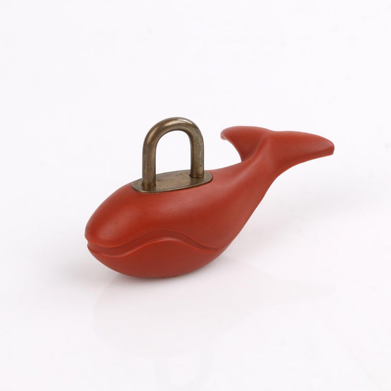 Louis Vuitton c.1995 America’s Cup Red Whale Motif Lock Keys Ltd Ed at ...