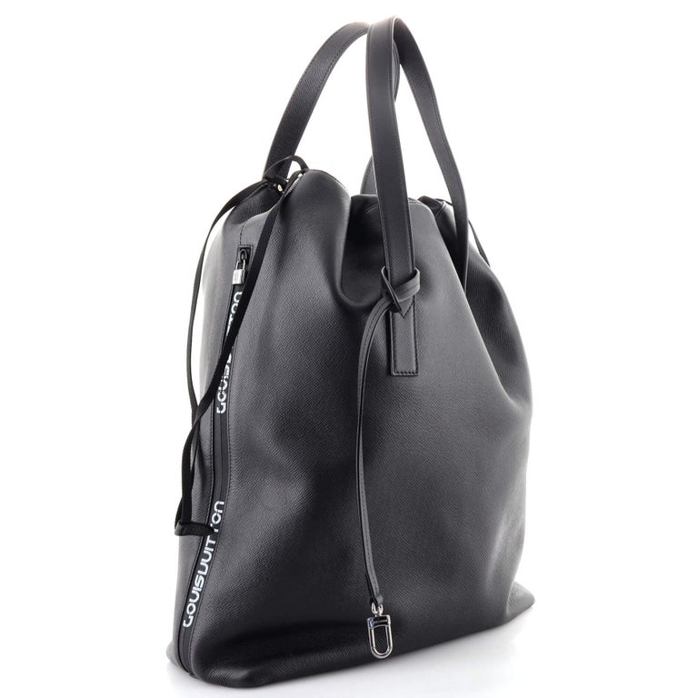 Louis Vuitton Cabas Light Drawstring Bag Taiga Leather For Sale at 1stDibs