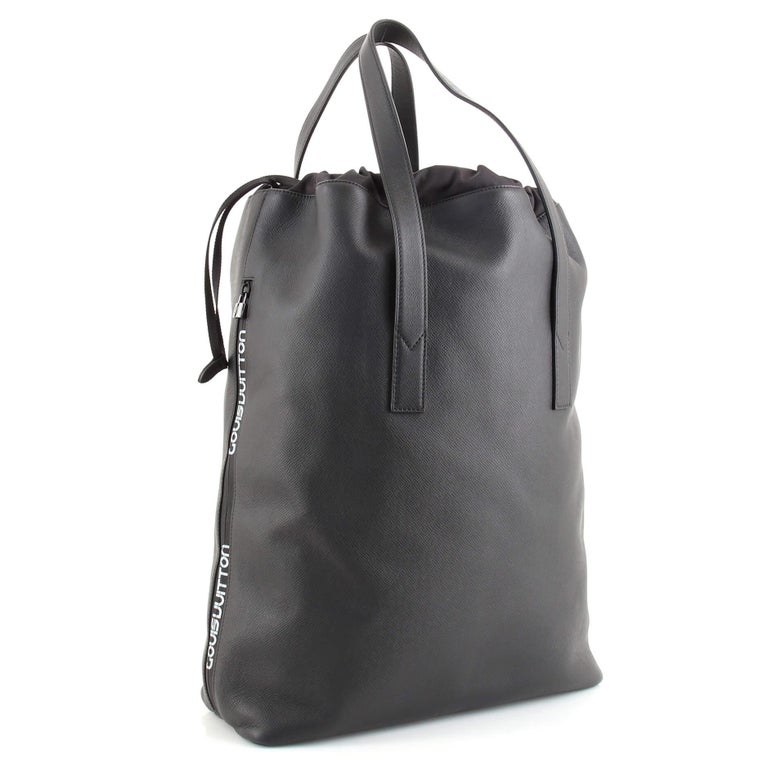 Louis Vuitton Cabas Light Drawstring Bag Taiga Leather For Sale at 1stDibs