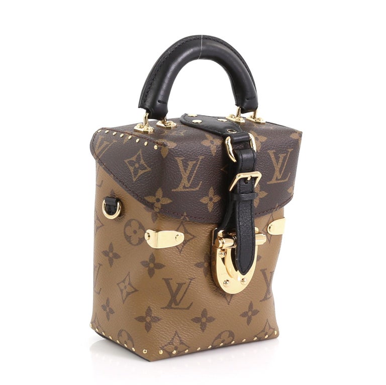 Louis Vuitton Camera Box Handbag Studded Reverse Monogram Canvas at 1stDibs
