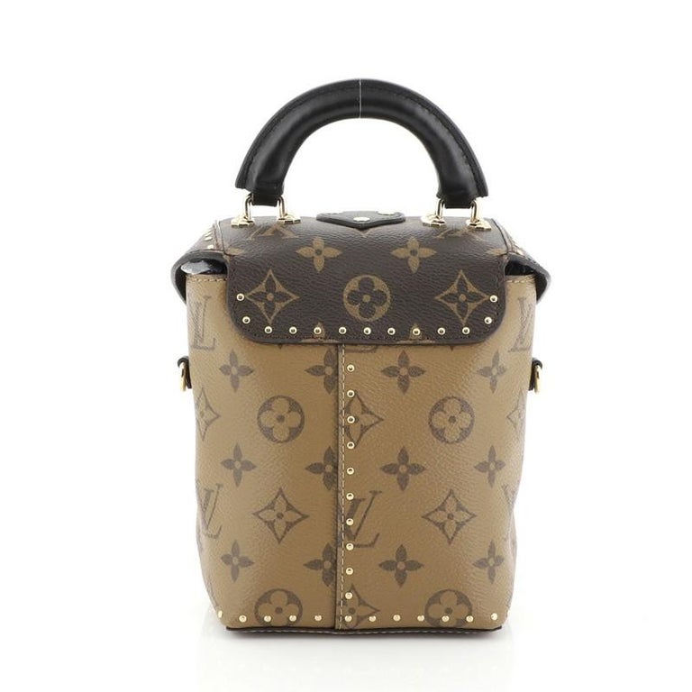 Louis Vuitton Camera Box Handbag Studded Reverse Monogram Canvas at 1stDibs