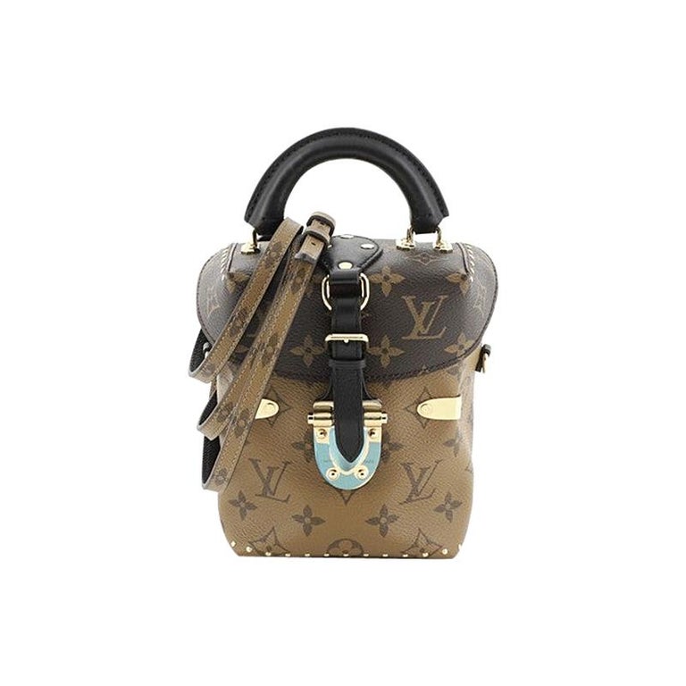Louis Vuitton Camera Box Handbag Studded Reverse Monogram Canvas at 1stDibs
