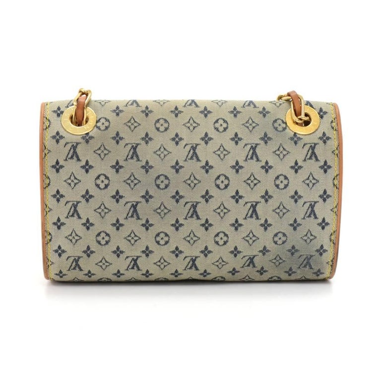Louis Vuitton Camille Blue Mini Monogram Canvas Chain Shoulder Bag at ...