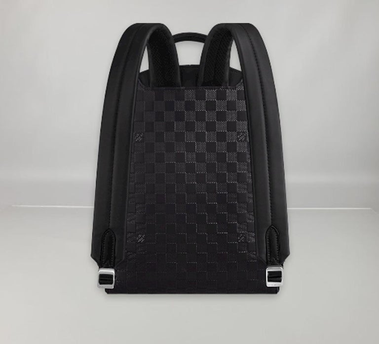 Louis Vuitton Campus Backpack Damier Infini Onyx Silver Cowhide Leather ...