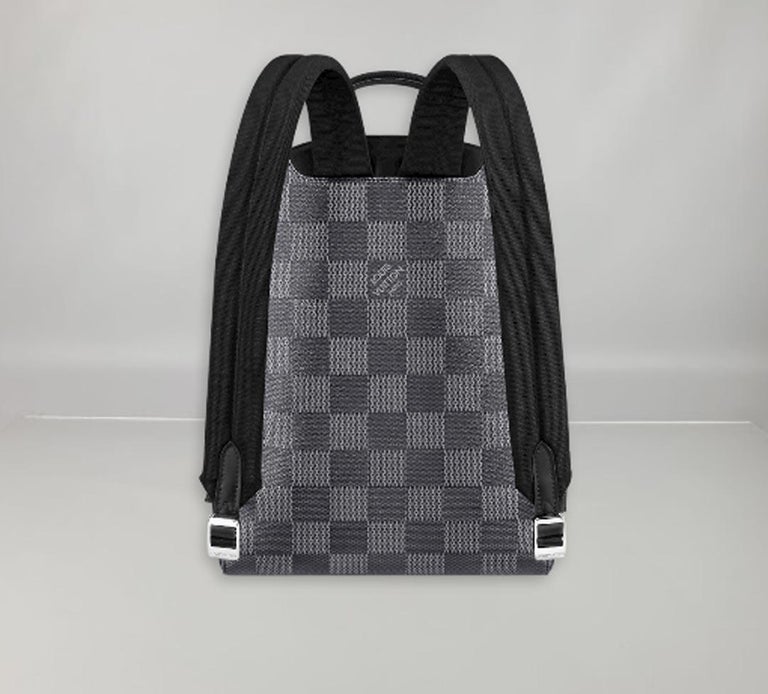 Louis Vuitton Campus Backpack Grey Damier Graphite 3D Coated Canvas For ...