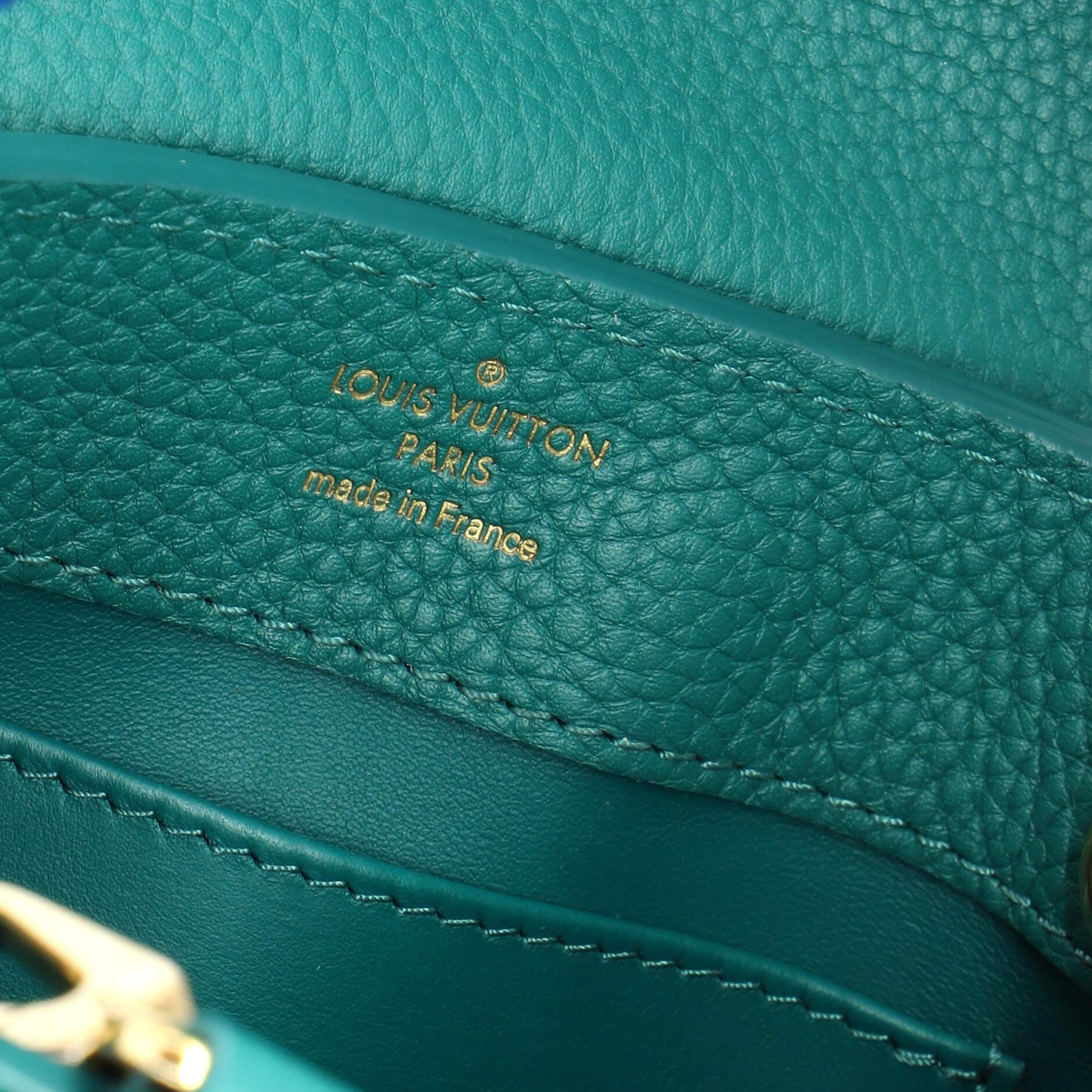 Louis Vuitton Capucines Bag Leather with Python Mini For Sale at 1stDibs