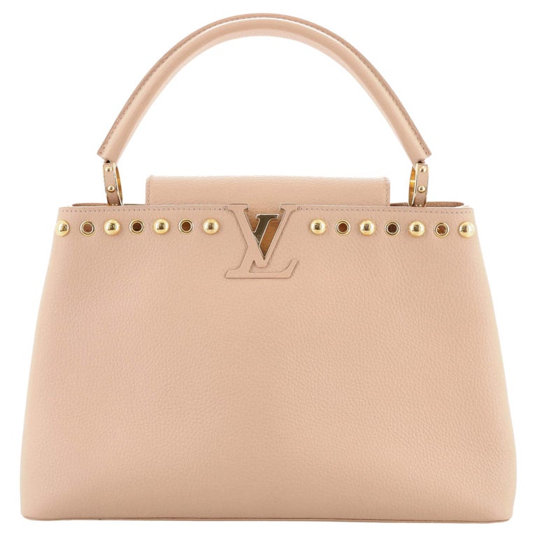 Louis Vuitton Capucines Bag Studded Leather MM For Sale at 1stDibs