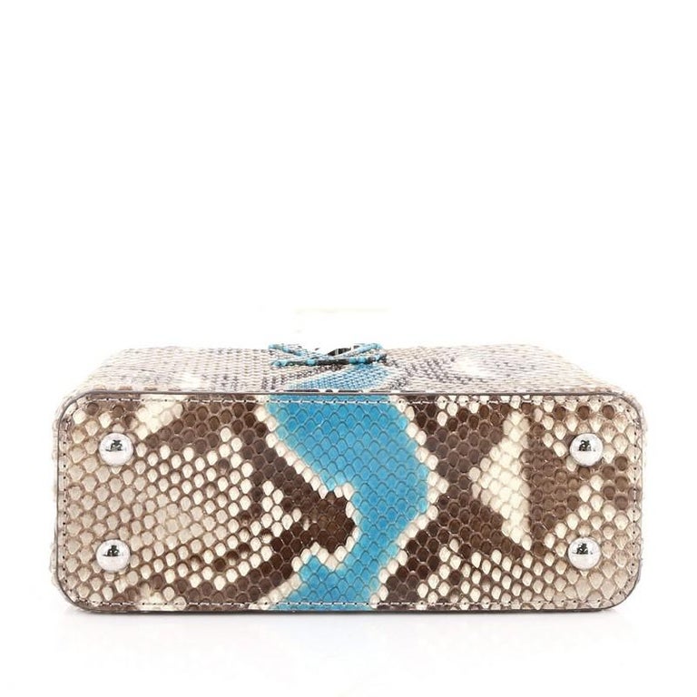 Louis Vuitton Capucines Handbag Python Mini at 1stDibs
