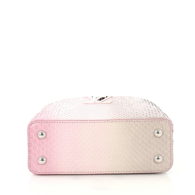 Louis Vuitton Capucines Handbag Python Mini at 1stDibs