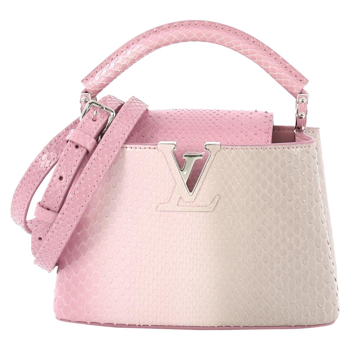 Louis Vuitton Capucines Handbag Python Mini at 1stDibs