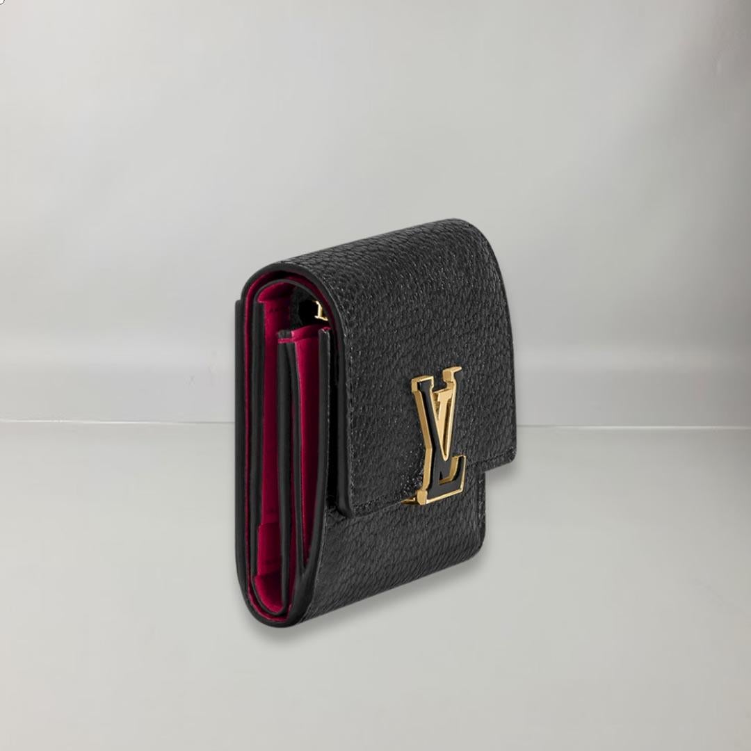 Louis Vuitton Capucines XS Wallet Colors Black Taurillon Leather For ...