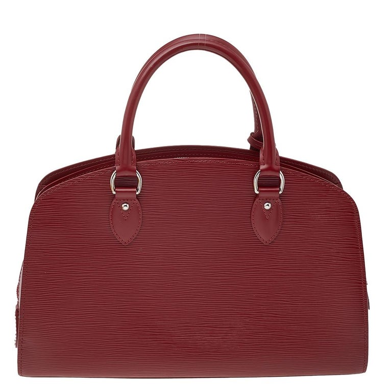 Louis Vuitton Carmine Epi Leather Pont Neuf PM Bag at 1stDibs