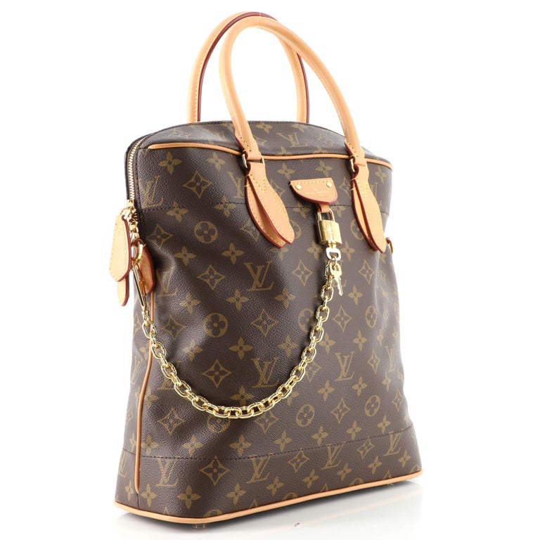 Louis Vuitton Carry All Handbag Monogram Canvas MM For Sale at 1stDibs