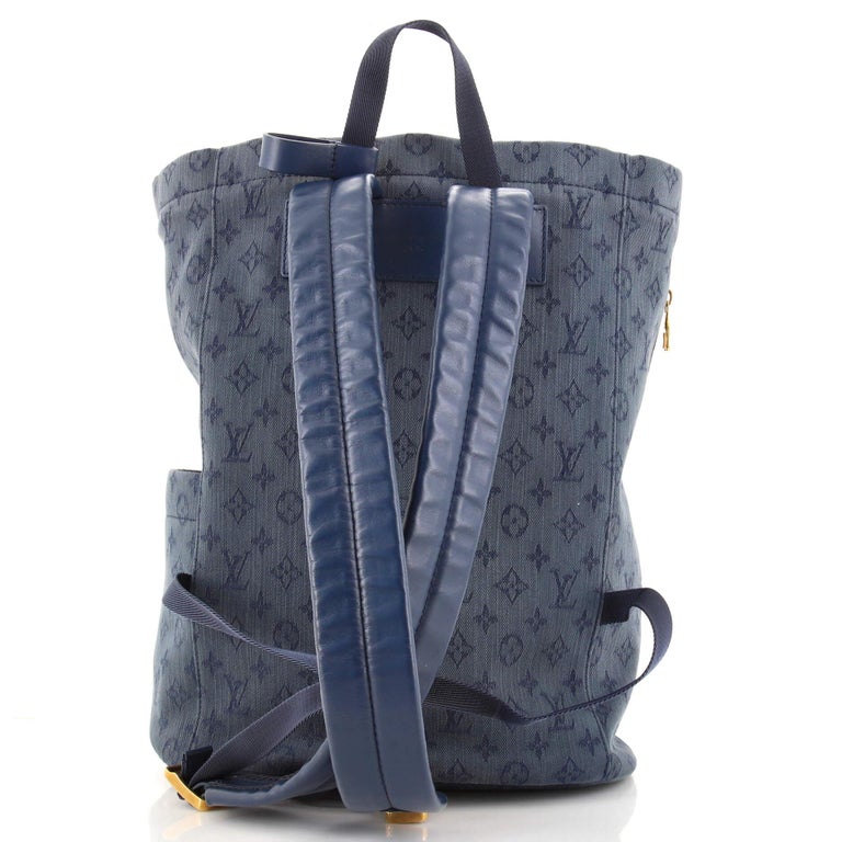Louis Vuitton Chalk Backpack Monogram Denim For Sale at 1stDibs