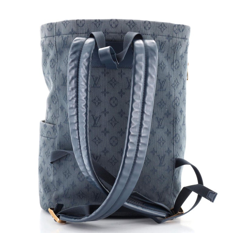 Louis Vuitton Chalk Backpack Monogram Denim at 1stDibs