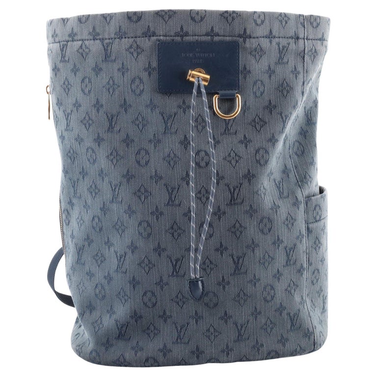 Louis Vuitton Chalk Backpack Monogram Denim at 1stDibs