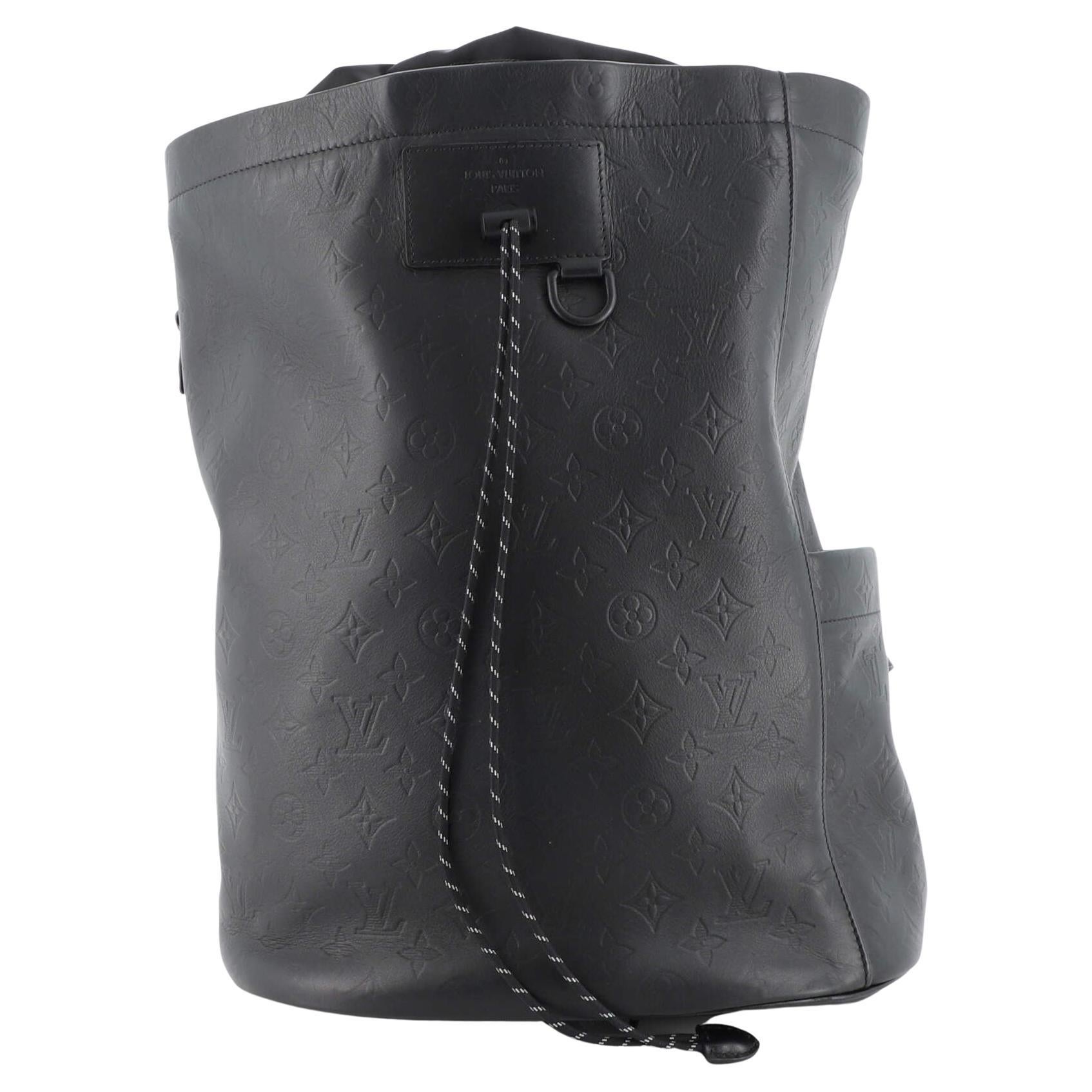 Louis Vuitton Chalk Backpack Monogram Shadow Leather For Sale at 1stDibs