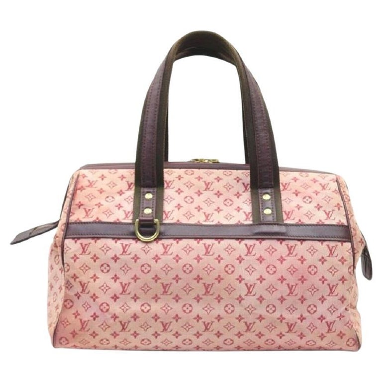 Louis Vuitton Cherry Bordeaux Monogram Mini Lin Josephine GM Boston ...