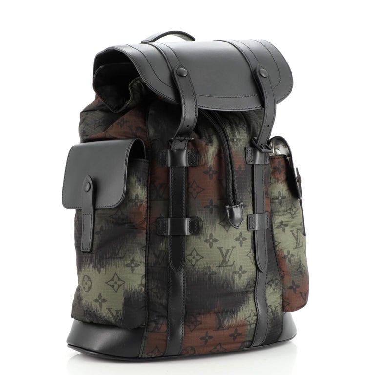 Louis Vuitton Christopher Backpack Limited Edition Camouflage Monogram ...