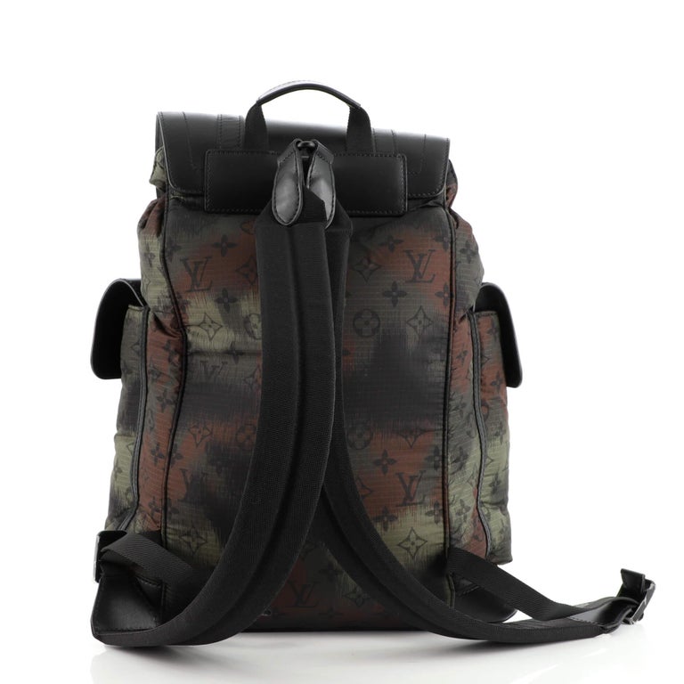 Louis Vuitton Christopher Backpack Limited Edition Camouflage Monogram ...
