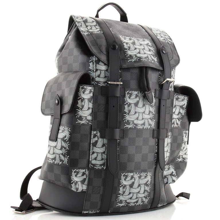 Louis Vuitton Christopher Backpack Limited Edition Nemeth Damier Graphite PM For Sale at 1stDibs