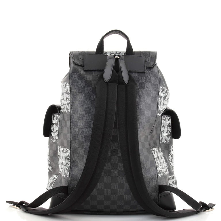 Louis Vuitton Christopher Backpack Limited Edition Nemeth Damier Graphite PM at 1stDibs